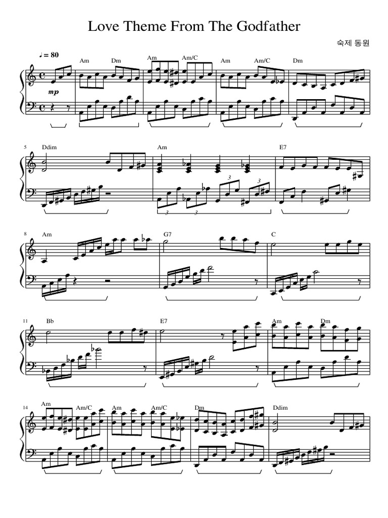 Love Theme From The Godfather | PDF