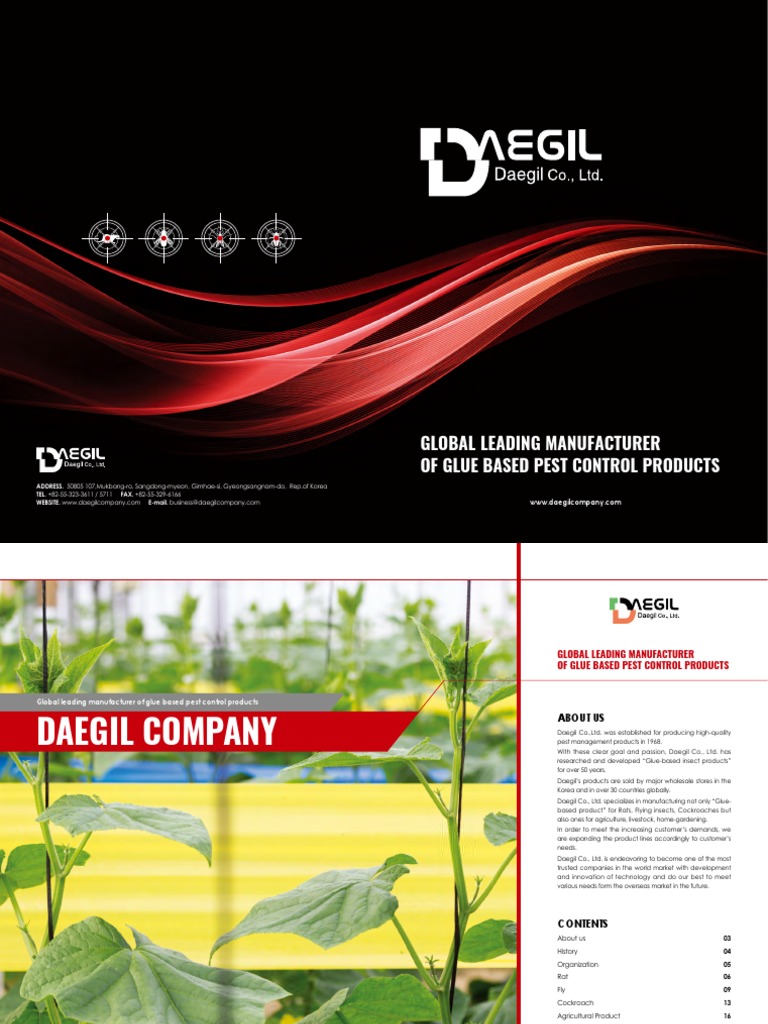 Daegil Catalog | PDF | Adhesive | Pest Control