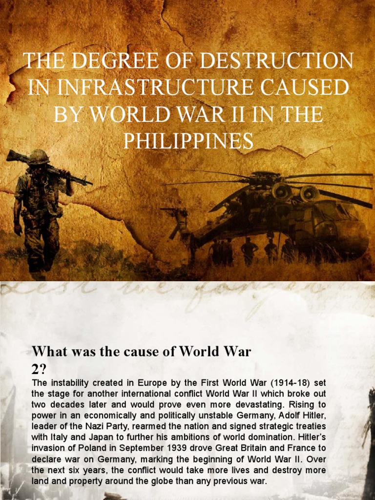 The Degree of Destruction in Infrastructure Caused by World War Ii in ...
