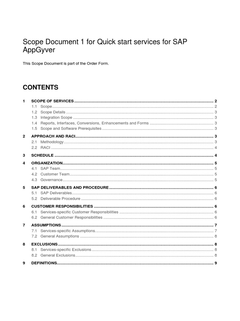 Quick Start Service For SAP AppGyver V1 Scope Doc EN XX SAPStore v2F22 | PDF | Computer Network ...