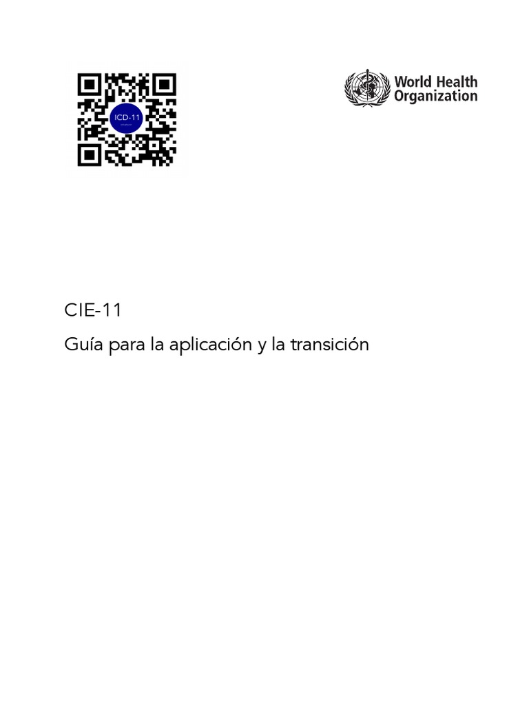 CIE 11 Guía para La Aplicación y La Transición | PDF | Licencia Creative Commons | Organización ...
