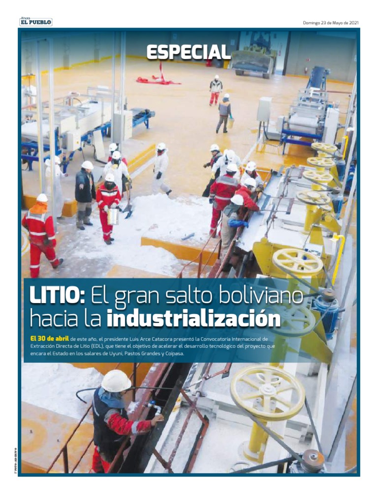 Reactivación del Litio en Bolivia | PDF | Bolivia | Litio