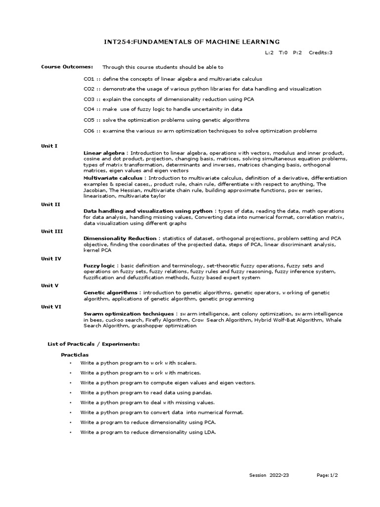 FRM Course Syllabus IPDownload | PDF | Matrix (Mathematics) | Principal Component Analysis
