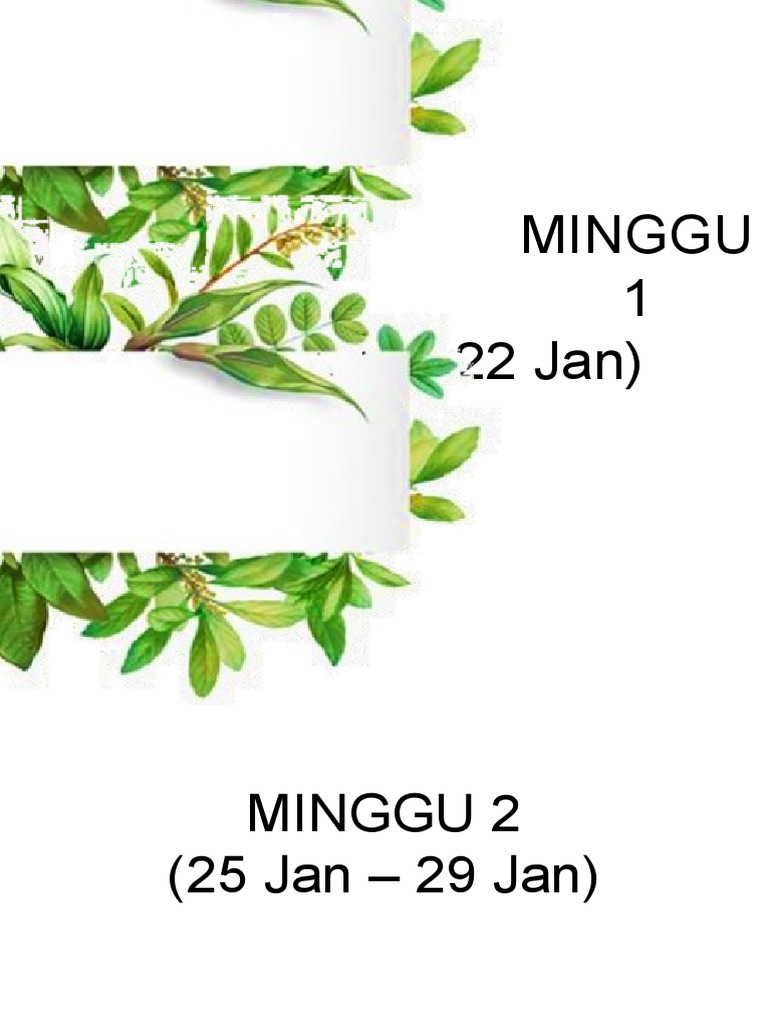 Divider Mingguan Kump B 2021 | PDF