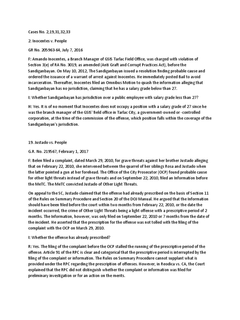 Case Digests | PDF | Lawsuit | Complaint