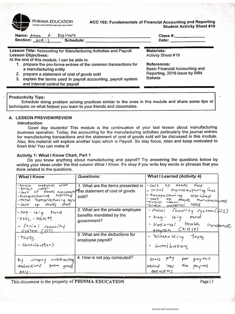 Acc 102 - Day 19 - Aaespinosa | PDF
