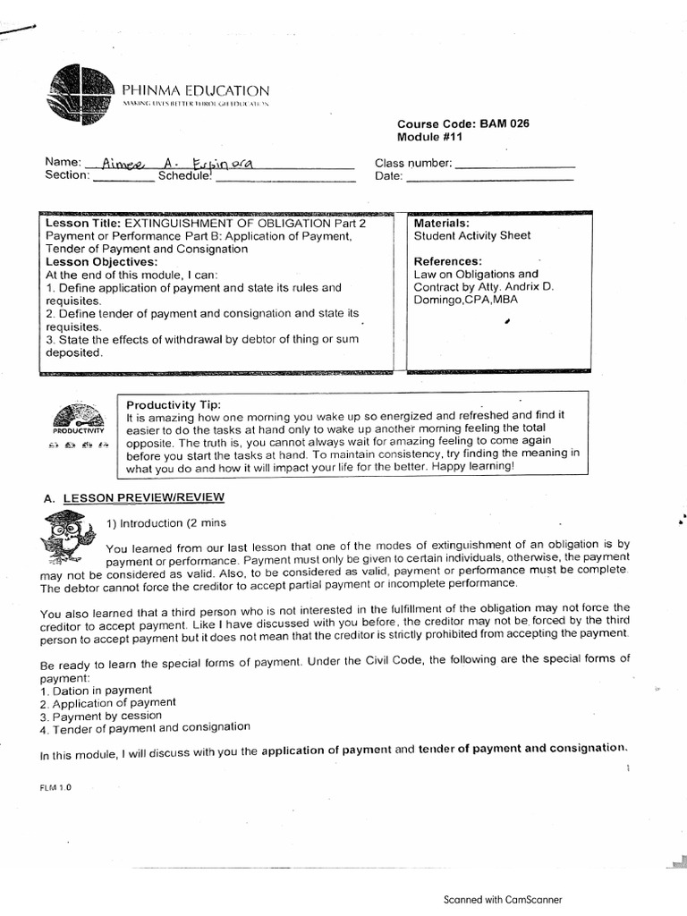 Bam 026 Module 11 Aaespinosa | PDF