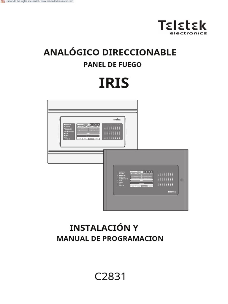 Central de Incendios Iris Tte (Principe Cine) | PDF | Ingeniería de confiabilidad | Fuente de ...