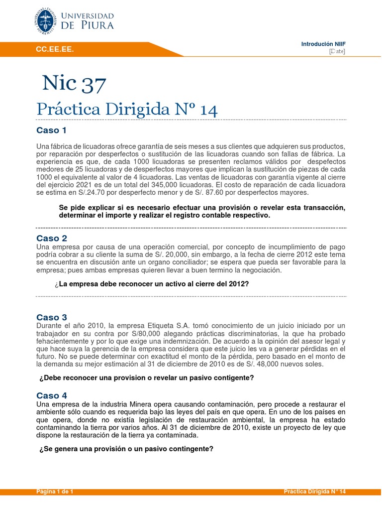 Dirigida NIC 37 | PDF | Business | Economias