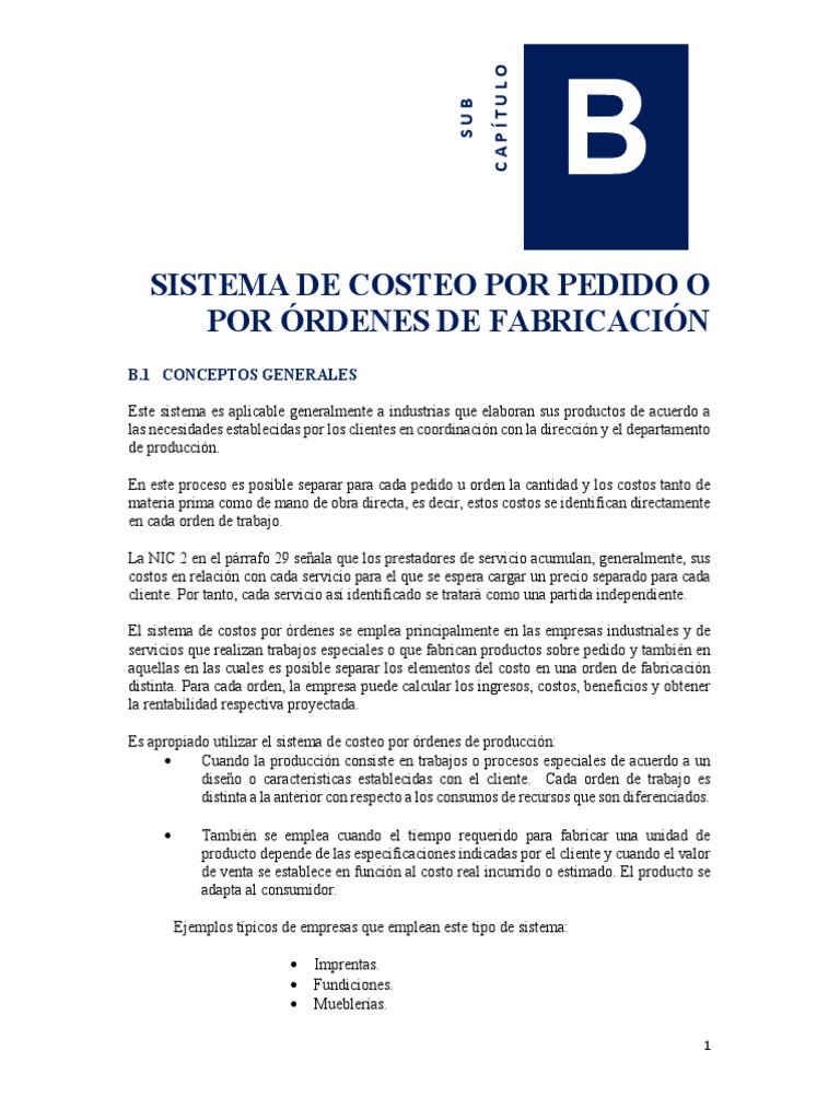 Sep6 Sistema de Costos Por Pedido | PDF | Costo | Presupuesto