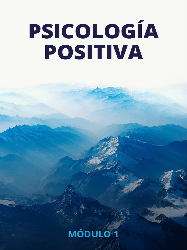 1 UNIDAD de Psicología Positiva | PDF | Felicidad | Sicología