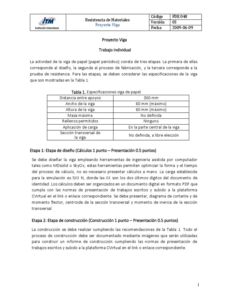 Proyecto Viga | PDF | Viga (Estructura) | Informática