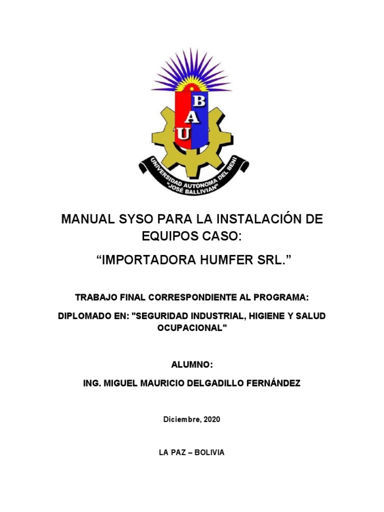Manual Syso para La Instalación de Equipos Caso | PDF | Seguridad y ...
