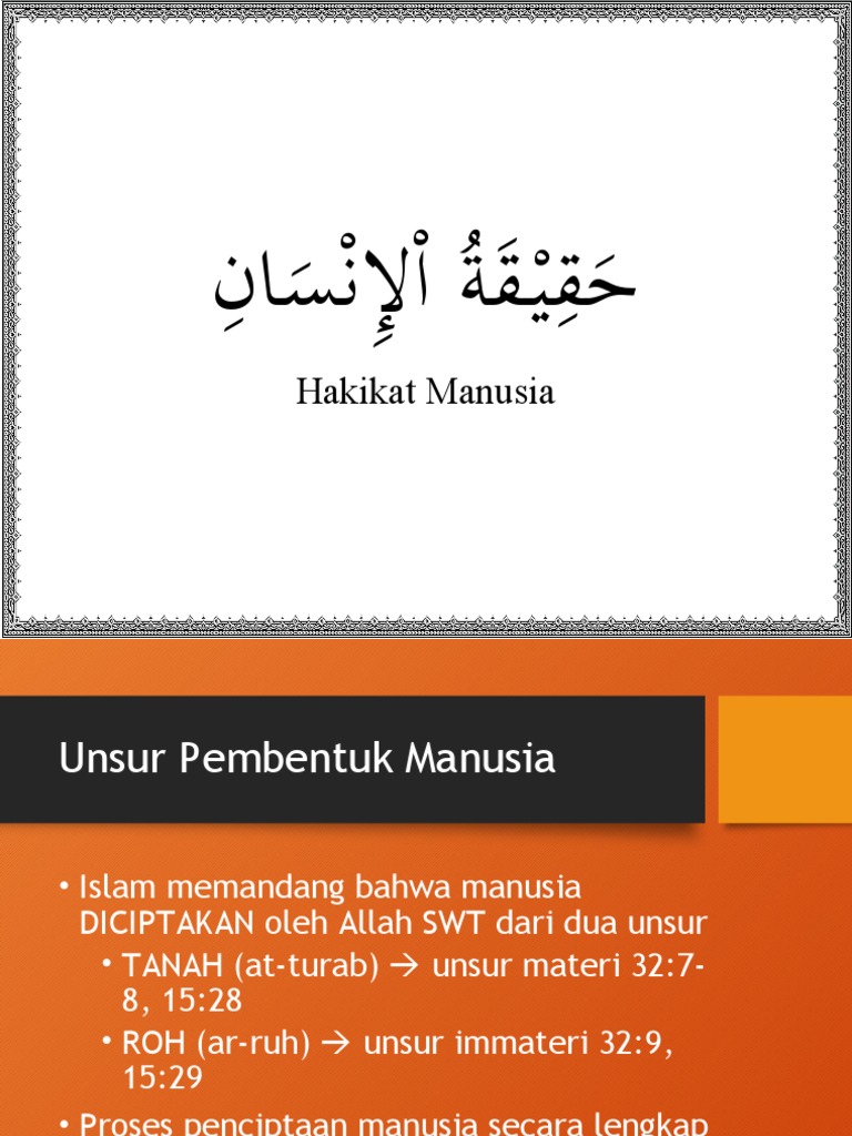 Hakikat Manusia | PDF
