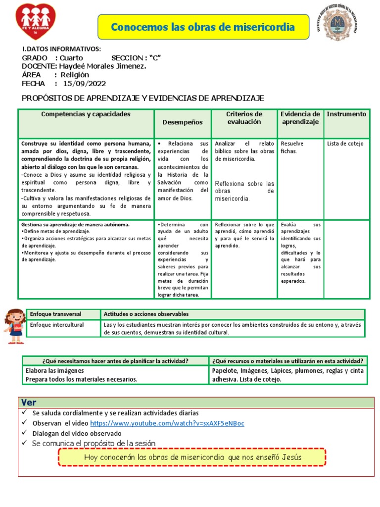 Obras de Misericordia | PDF | Aprendizaje | Amor