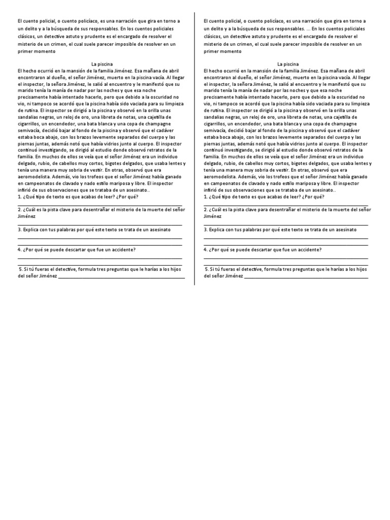 Cuento para Octavo | PDF