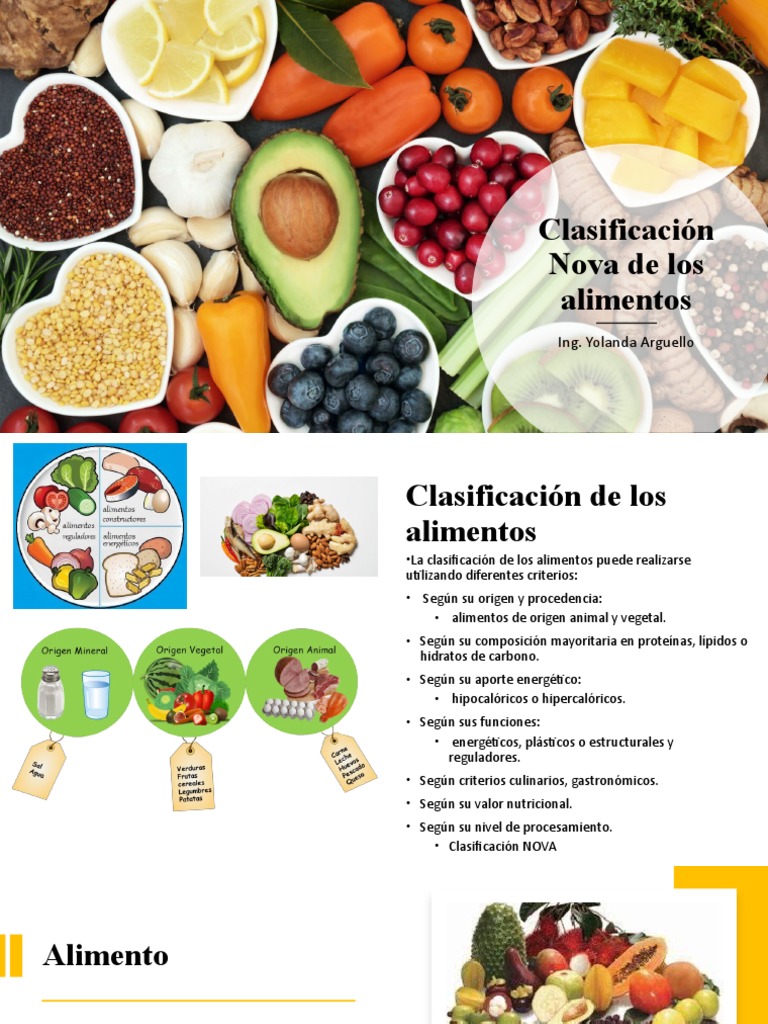 Clasificacion Nova de Los Alimentos | PDF | Alimentos | Nutrición