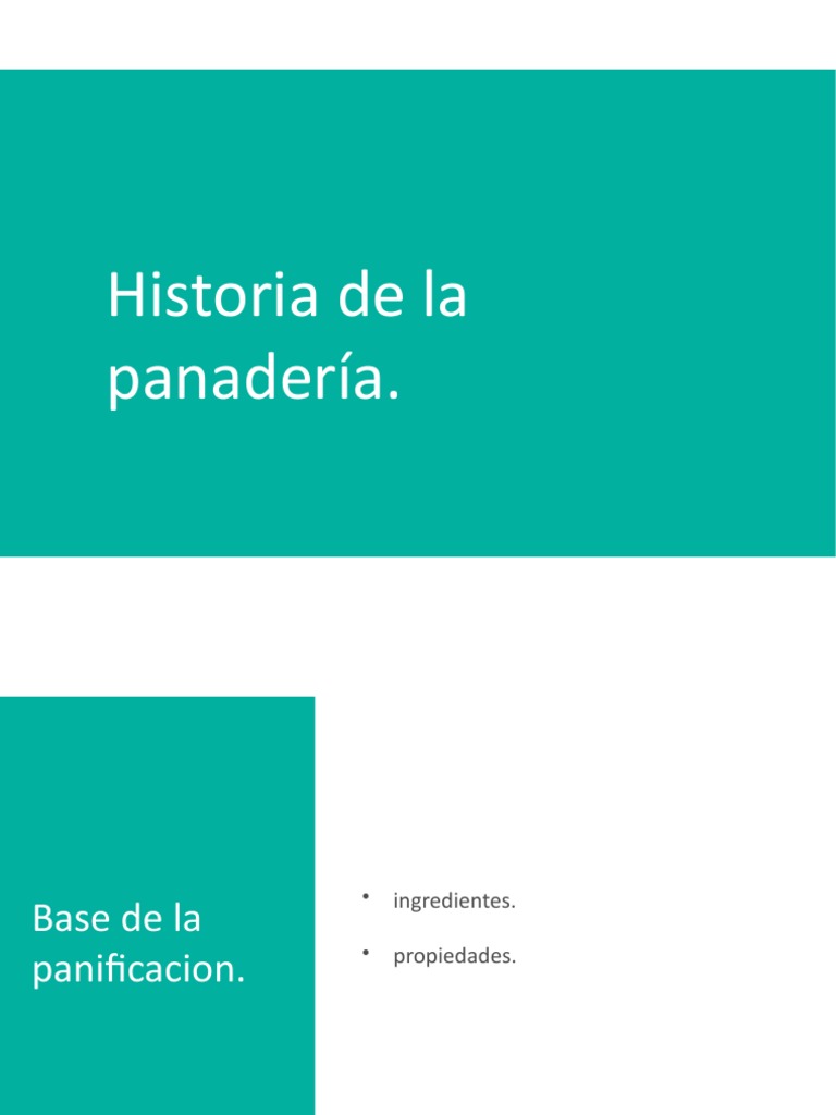 Historia De La Panadería Pdf Panes Levadura