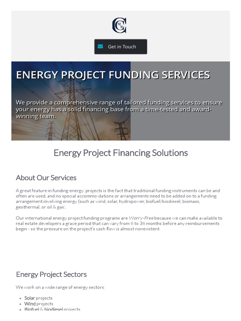 Energy Project Financing | PDF | Biofuel | Biodiesel
