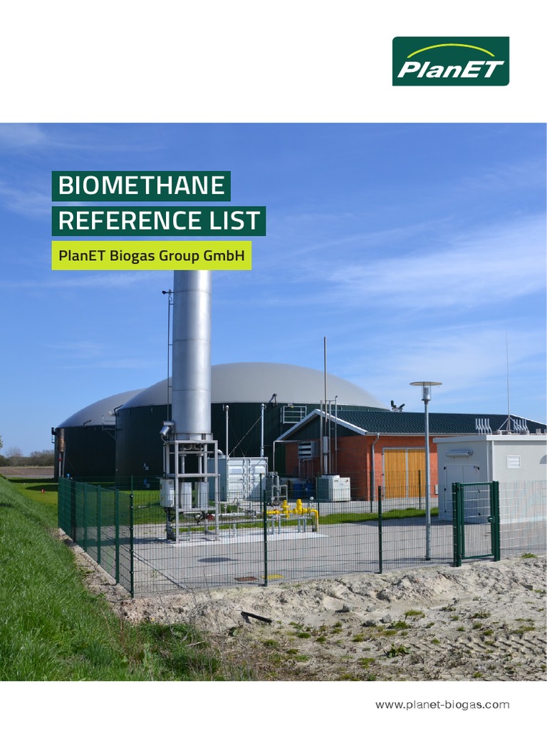 PlanET Referenzliste Biomethan | PDF | Biogas | Anaerobic Digestion