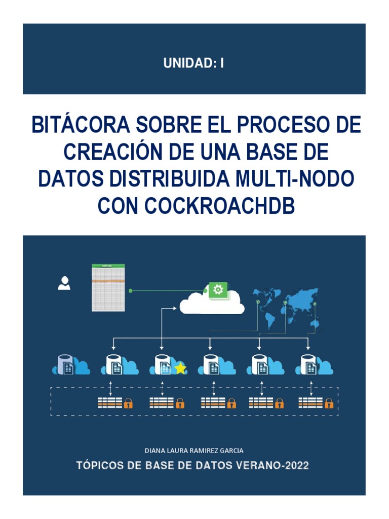 Bitácora proceso de creación de una base de datos distribuida multimodo con CockroachDB | PDF ...