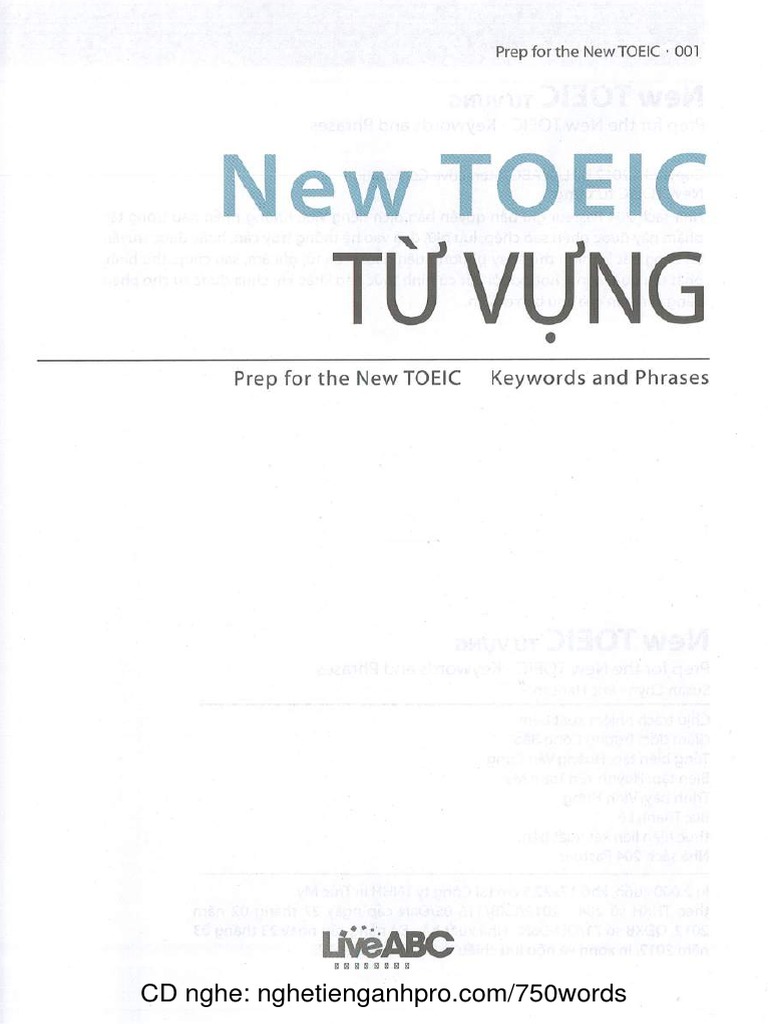 Prepare For TOEIC Words and Phrases | PDF