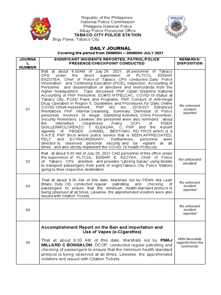 Office Journal | PDF | Traffic | Government