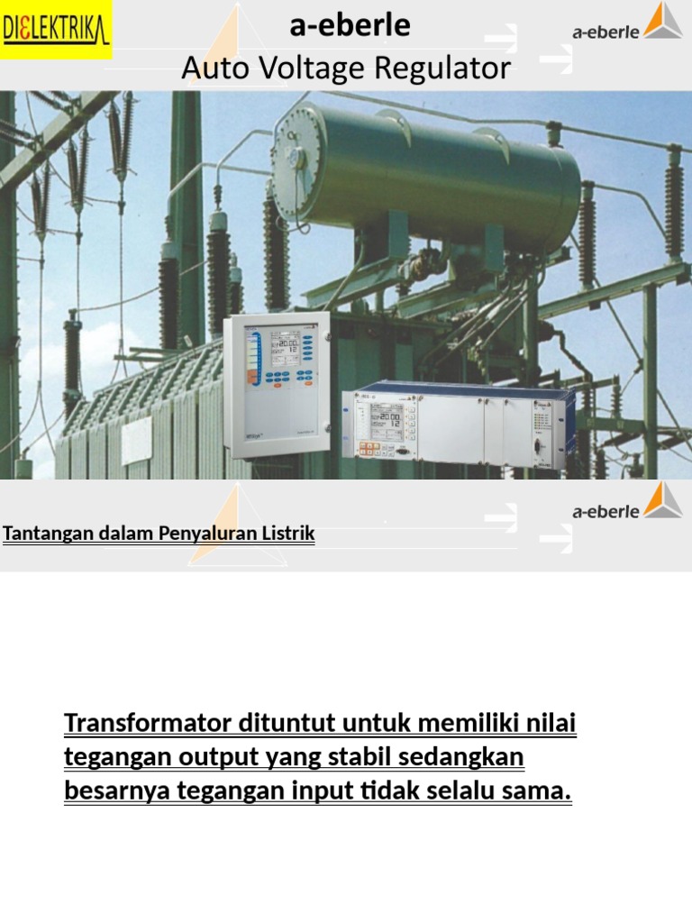 Presentation A-Eberle AVR TMS | Download Free PDF | Transformer | Manufactured Goods