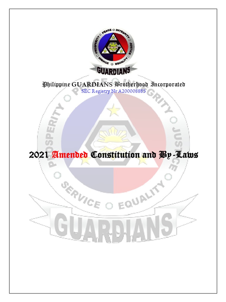 2021 PGBI CBL FINAL 25 JUL 2021 As Amended | PDF | Presidents Of The ...