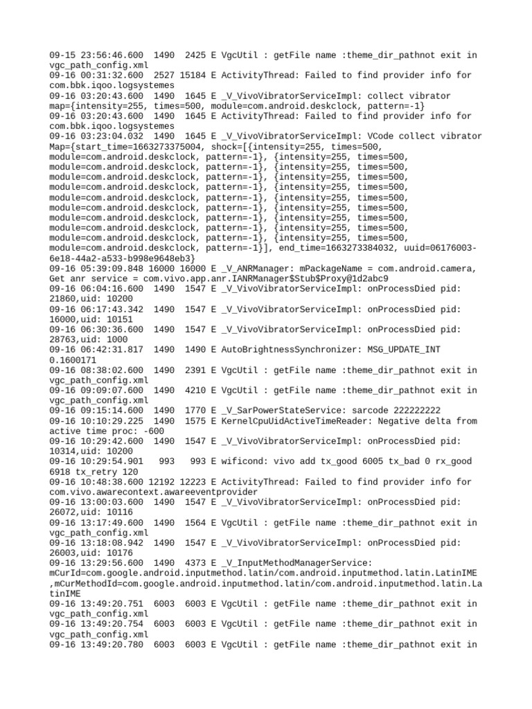 Log | PDF | Computer Engineering | Operating System Technology