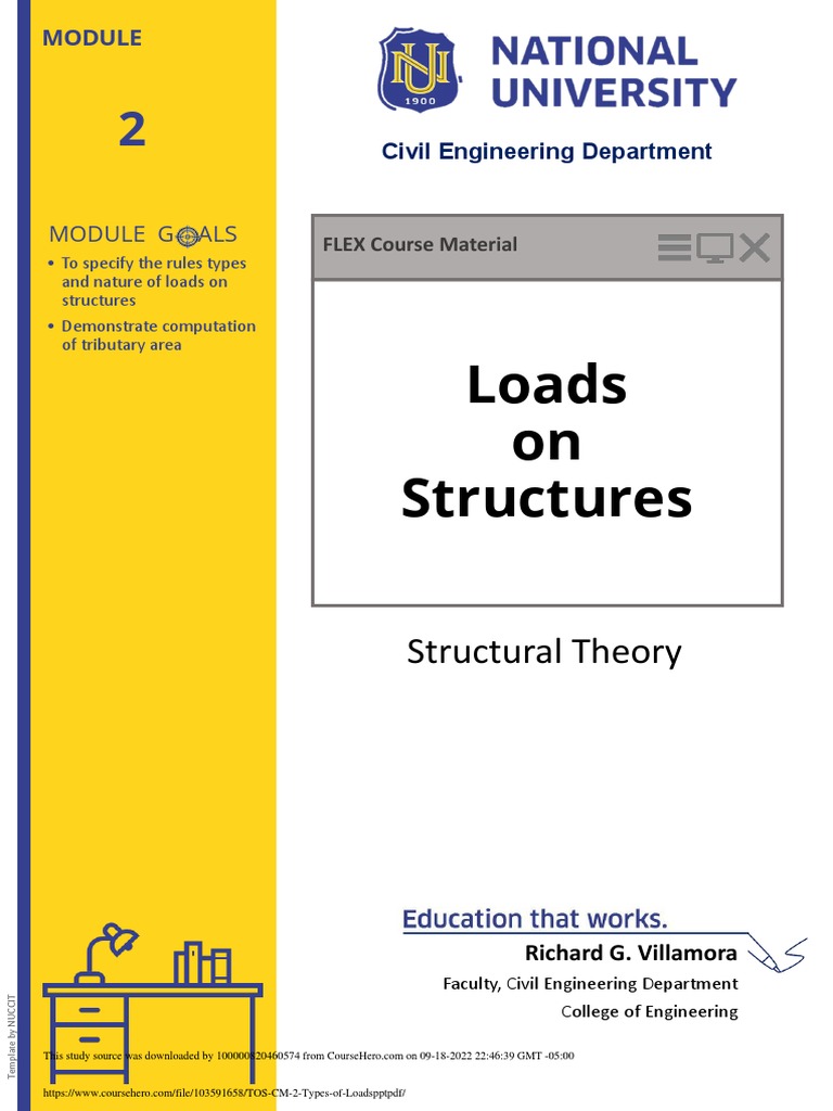 TOS CM 2 Types of Loads PDF | PDF | Beam (Structure) | Pressure