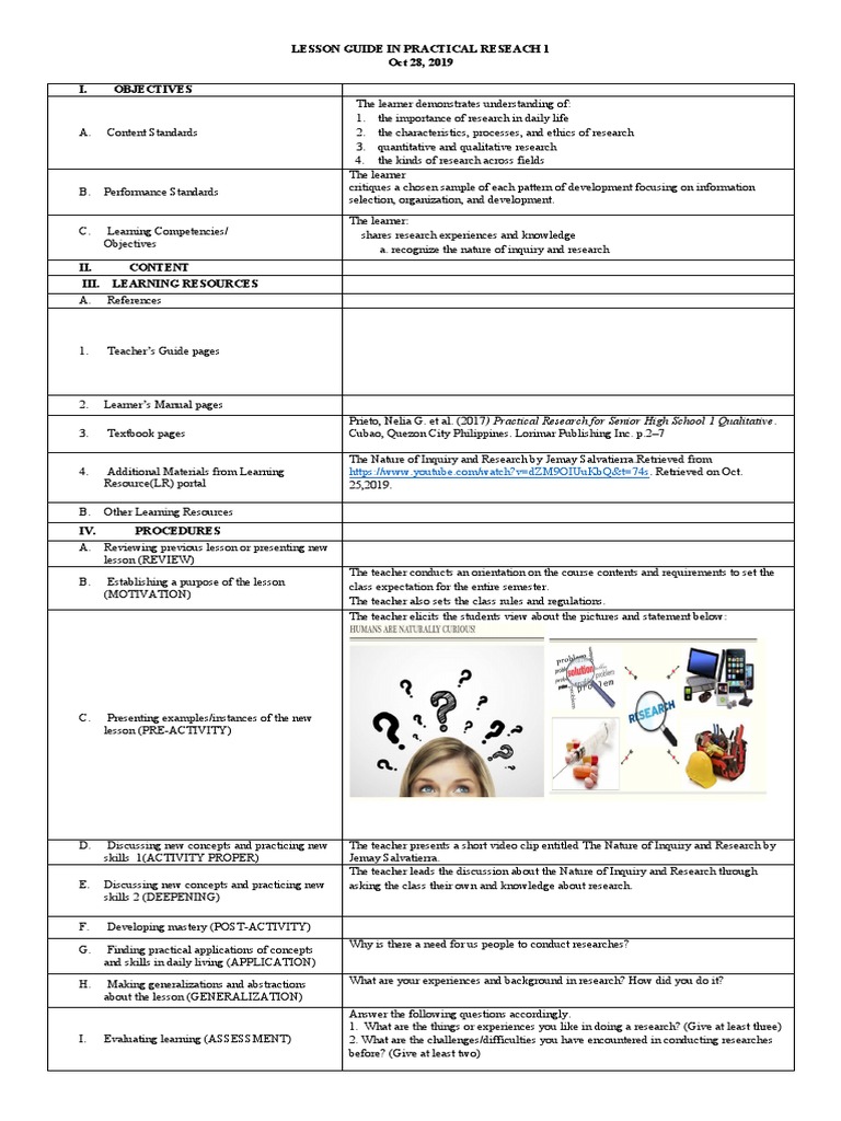 DLP PR1 WK 1 | PDF | Learning | Teaching Method