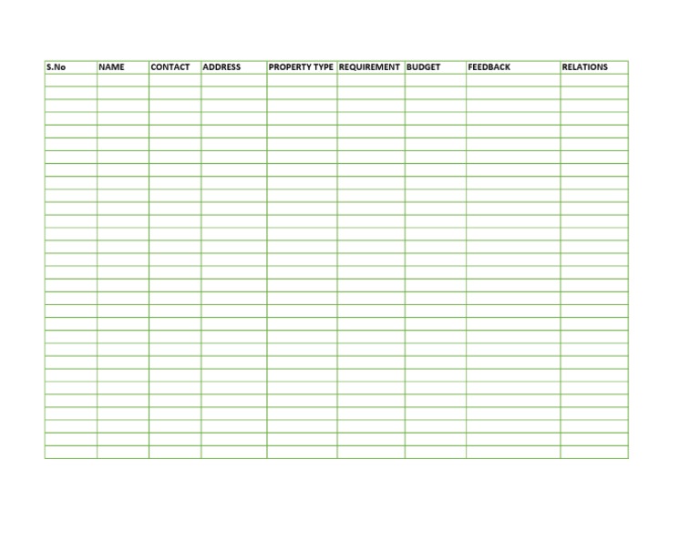 Followup Sheet | PDF