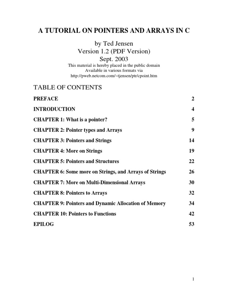 Pointers in C | PDF | Pointer (Computer Programming) | Data Type