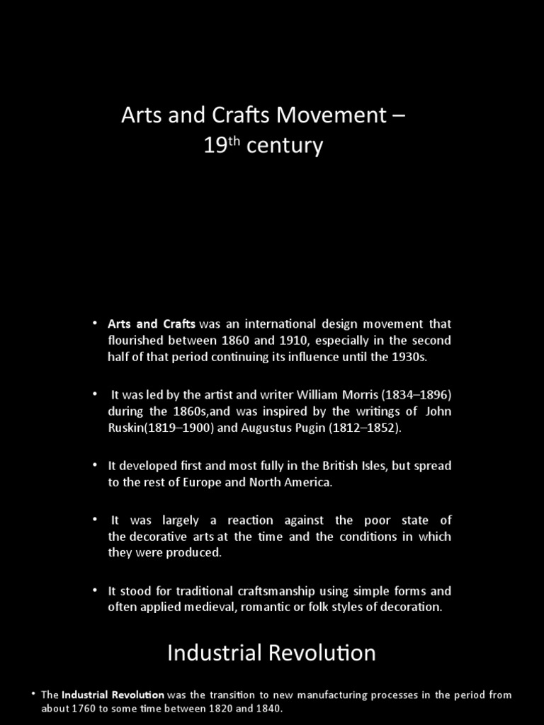 Arts and Crafts Movement - 19th Century | PDF | Arts And Crafts ...