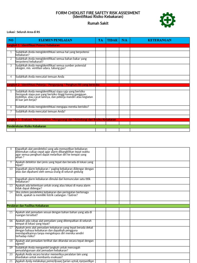 Fire Safety Risk Assesment (FSRA) | PDF