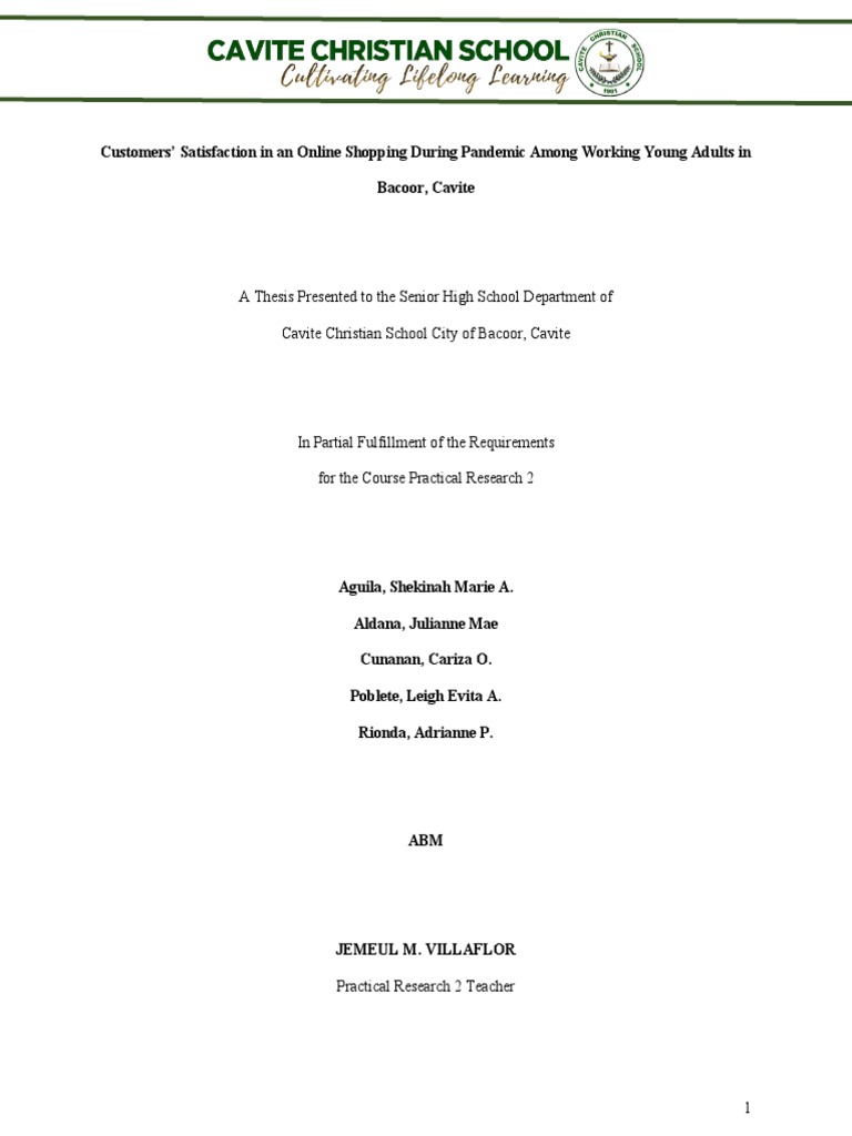 PR2 Abm | PDF | Online Shopping | Customer