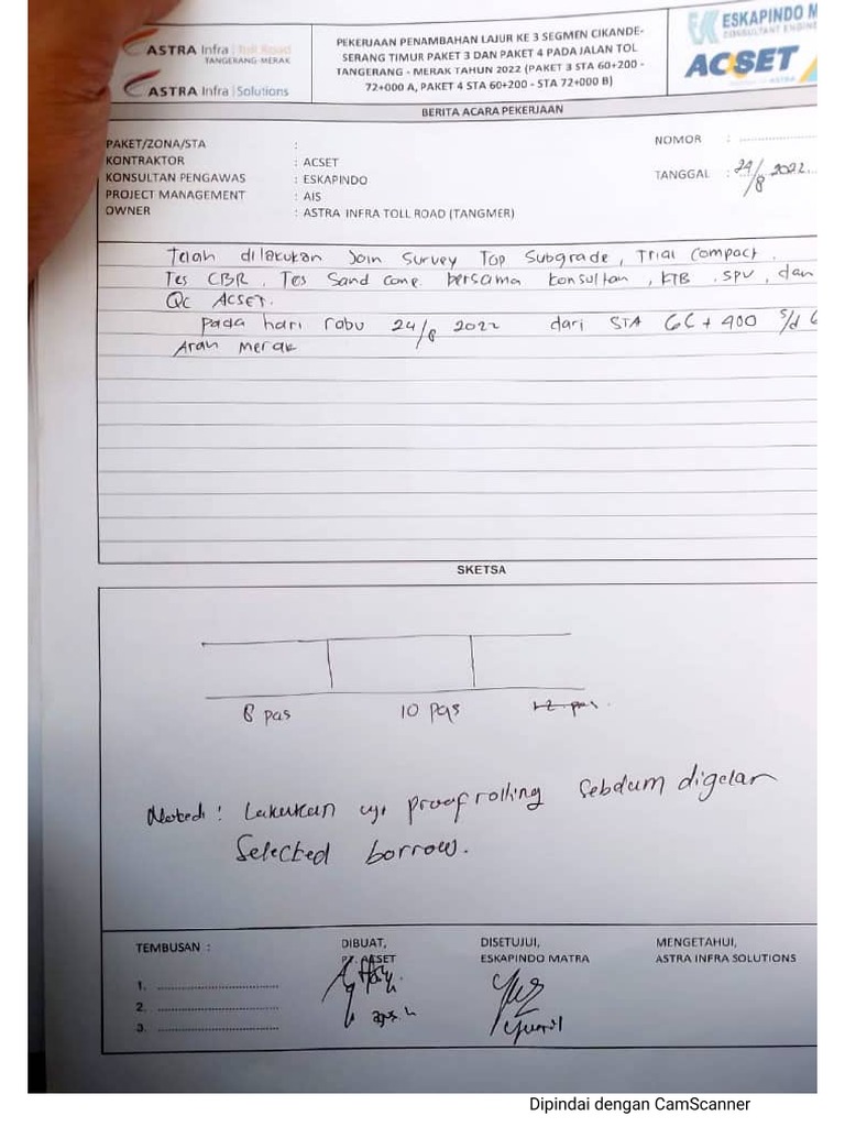 Trial Compaction Top Subgrade | PDF