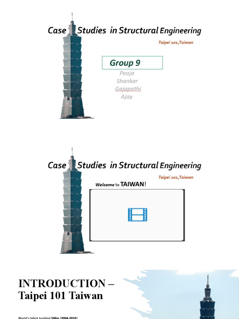 Presentation Case Studies Taipei | PDF | Concrete | Building Technology