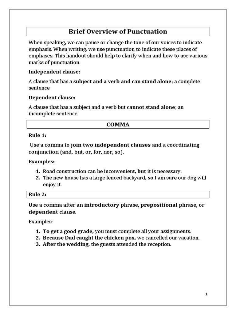 Punctuation | PDF | Comma | Grammar