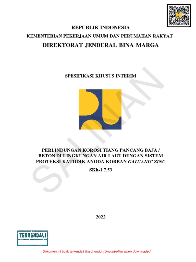 Spesifikasi Khusus Interim No SKH 1753 | PDF