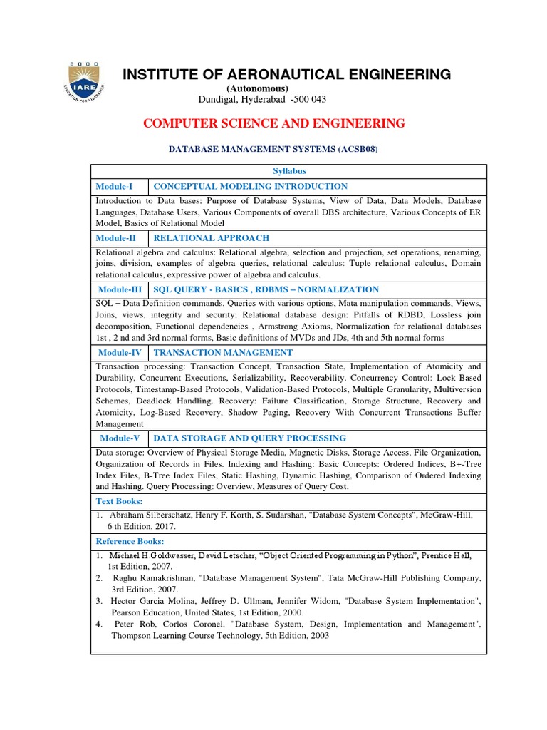 DBMS sample | PDF | Relational Database | Databases