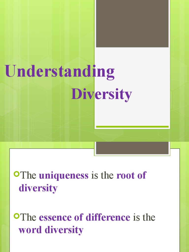 Understanding Diversity | PDF | Disability | Identity (Social Science)