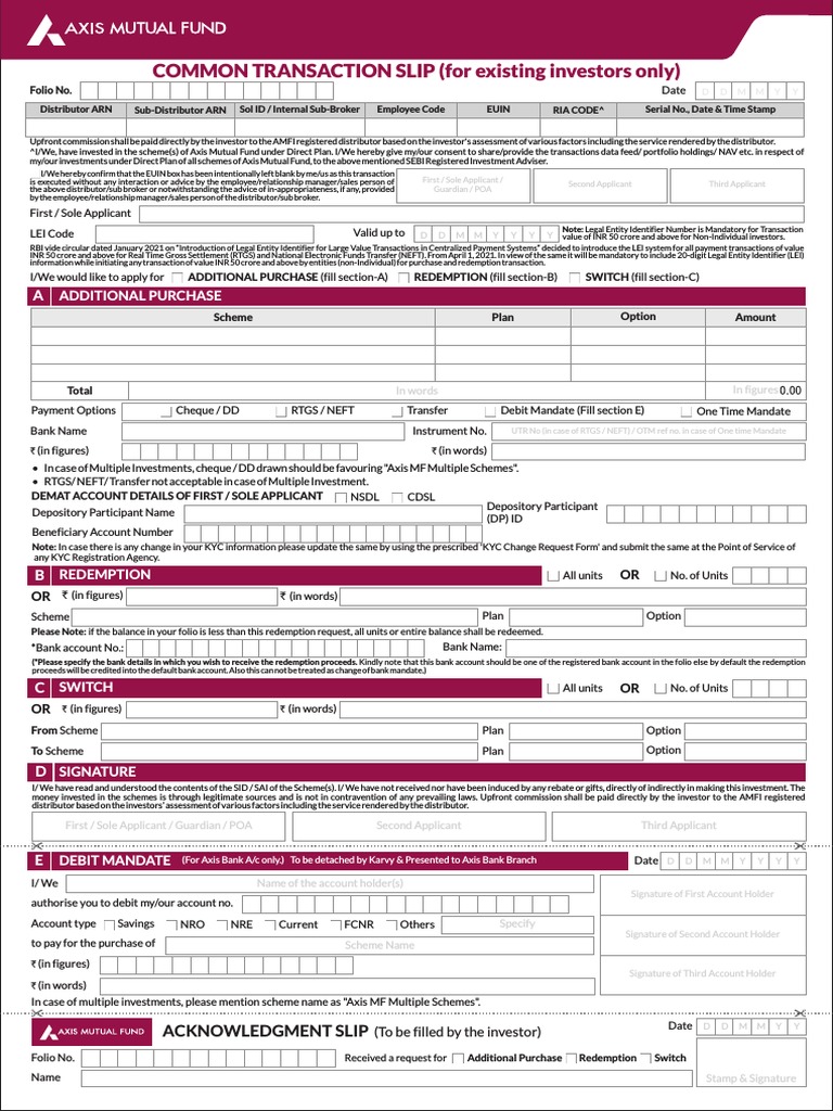 Axis CTF Fillable | PDF | Market (Economics) | Payments