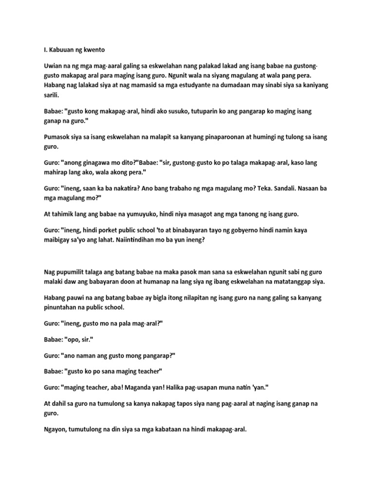 Pagsusuri Sa Maikling Kwento Yapak | PDF