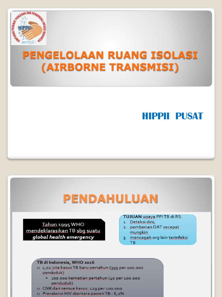 Pengelolaan Ruang Isolasi Airborne Ecin | PDF