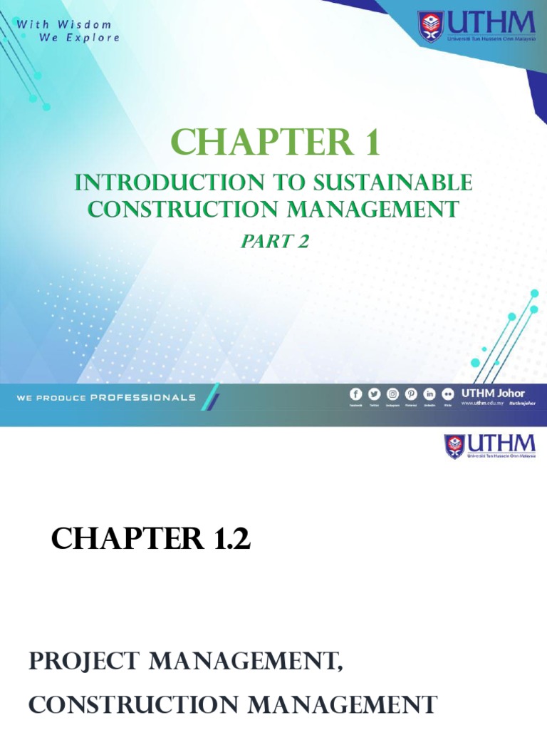 Chapter 1 Part 2 PROJECT-CONSTRUCTION AND SITE MANAGEMENT | PDF | Leadership | Project Management