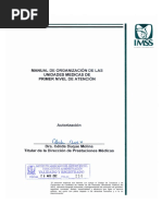2000-002-005 Manual de Organizacion de Las UMH de Segundo Nivel | PDF | Hospital | Medicina