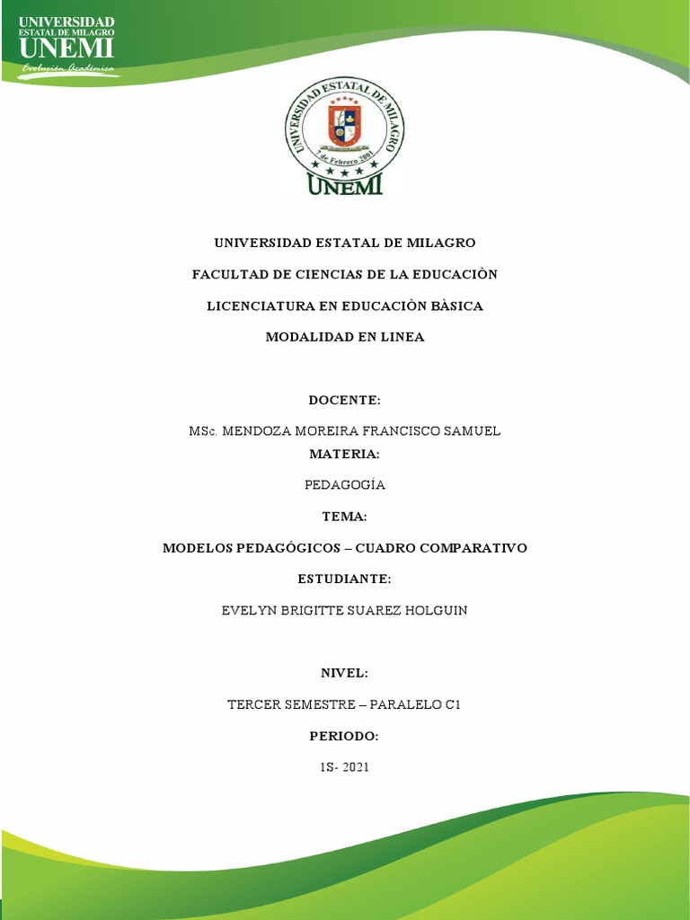 Universidad Estatal de Milagr2 | Descargar gratis PDF | Aprendizaje ...