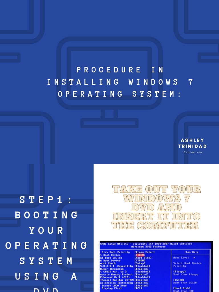 Blue Computer Icon Background Technology Presentation 1 | PDF ...